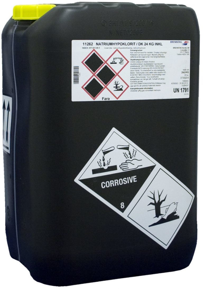 Natriumhypoklorit, 24 KG - BS Kemi